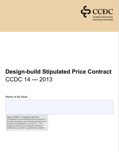 CCDC 2 2020 [Electronic Version] Stipulated Price Contract - Ontario ...