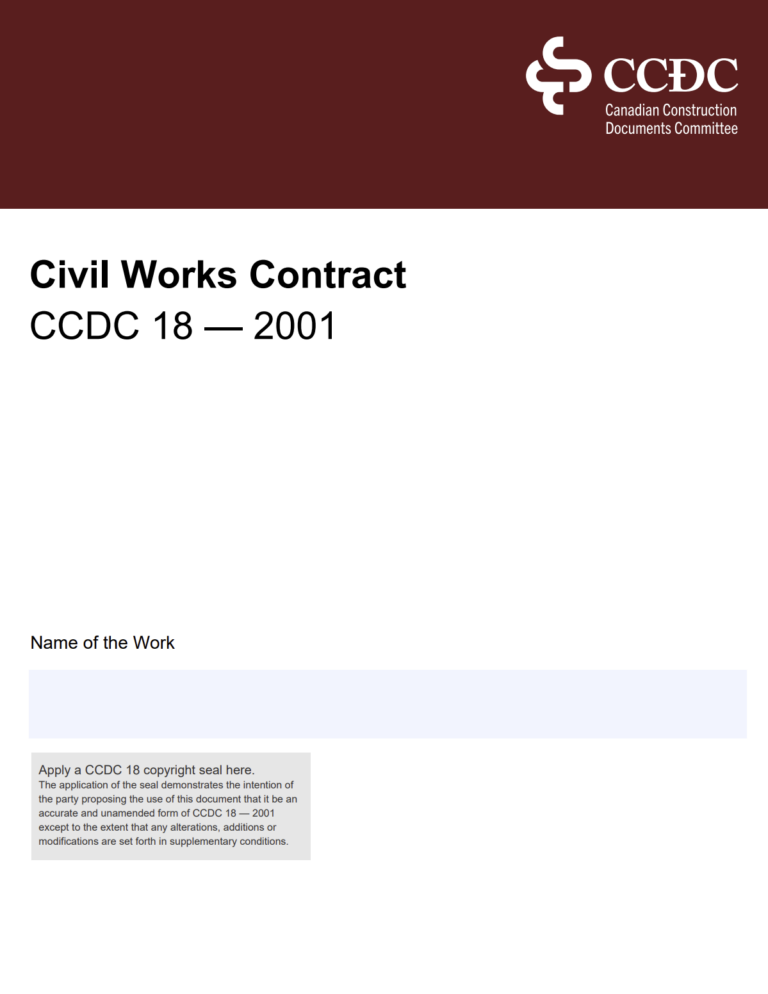 CCDC 9 Seal - Statutory Declaration for CCDC 9 A & 9B - Ontario General ...