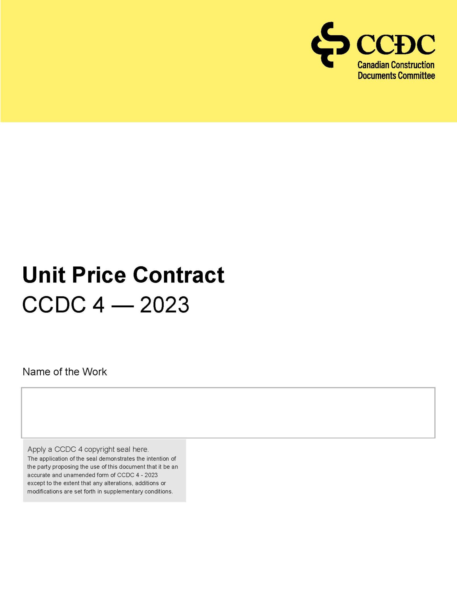 CCDC Documents Archives - Ontario General Contractors Association | OGCA.ca
