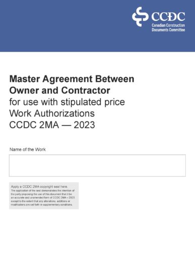 CCDC 2 MA 2023 [Electronic Version] Master Agreement - Ontario General ...