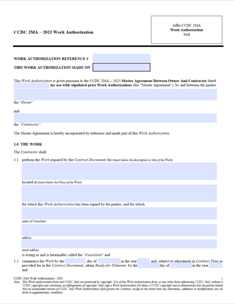 CCDC 9 Seal - Statutory Declaration for CCDC 9 A & 9B - Ontario General ...